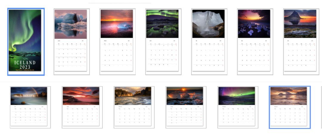 Calendars – Iceland Photo Gallery